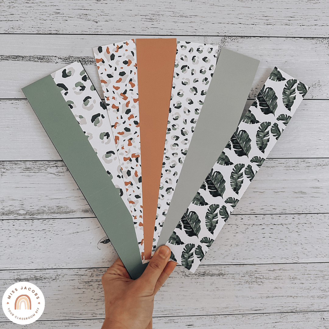 Bulletin Board Letters - Modern Jungle Classroom Decor