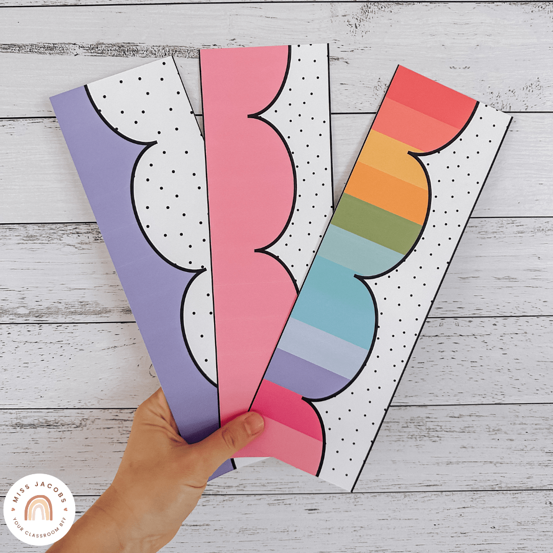 Bulletin Board Borders - Spotty Bright Theme - Miss Jacobs