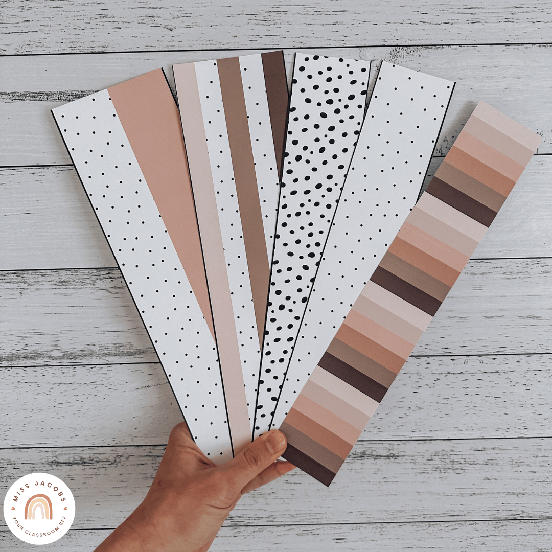 Spotty Neutrals Bulletin Board Borders