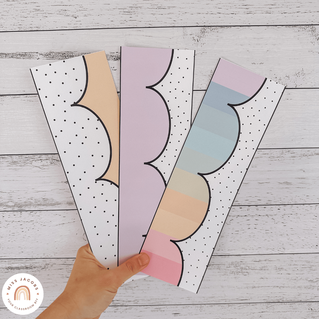 Bulletin Board Borders - Spotty Pastel Theme - Miss Jacobs