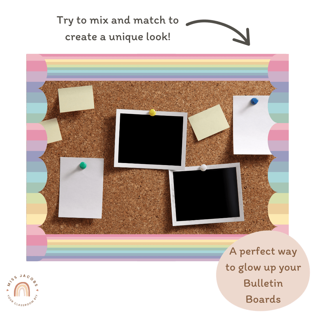 Bulletin Board Borders - Spotty Pastel Theme - Miss Jacobs