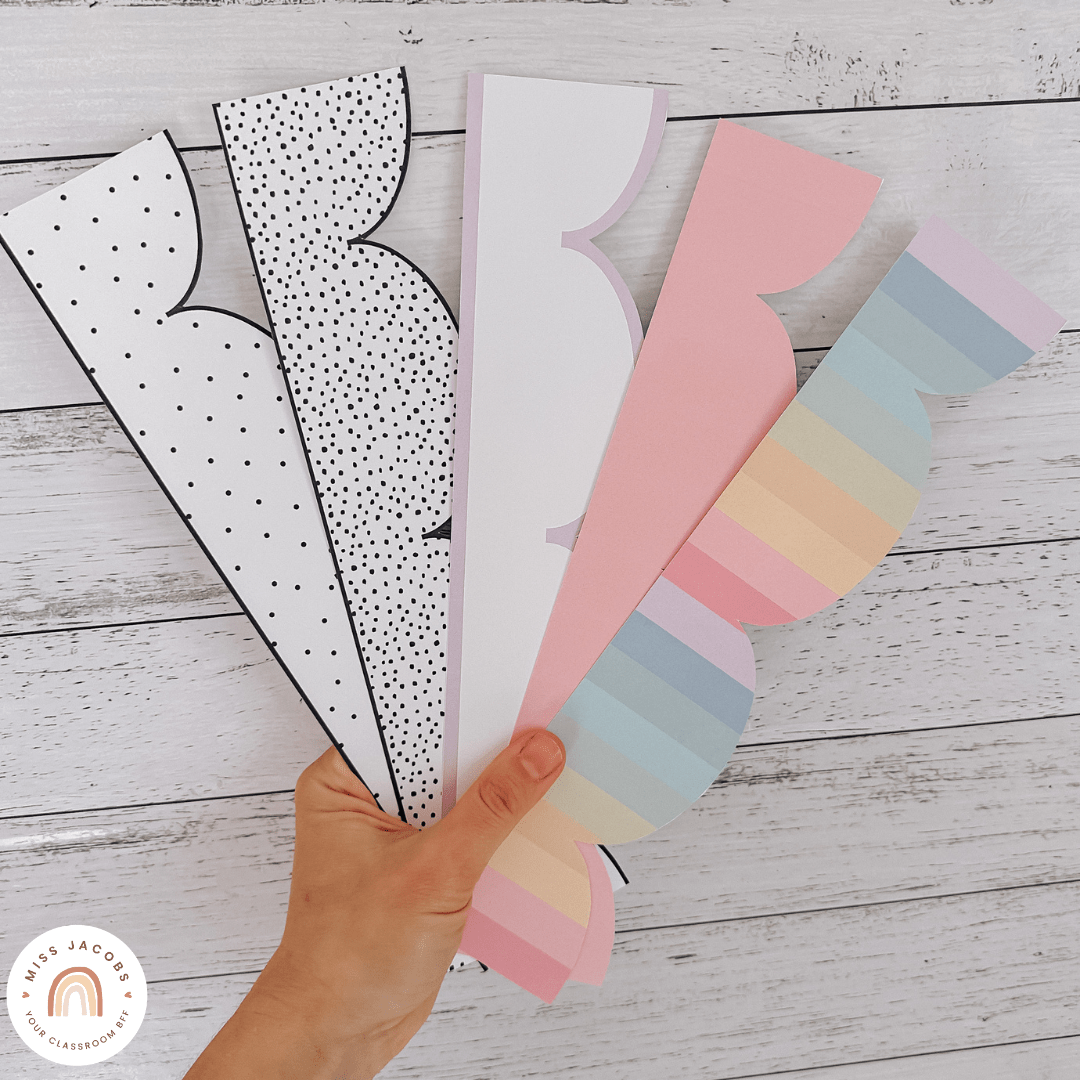Bulletin Board Borders - Spotty Pastel Theme - Miss Jacobs - Default Title