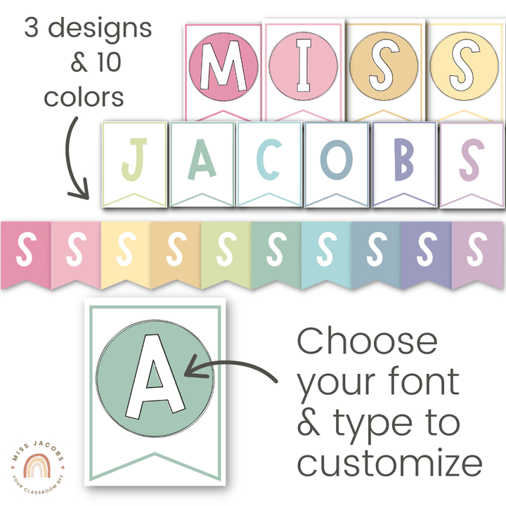 Bunting & Lettering Packs Page 2 - Miss Jacobs Little Learners