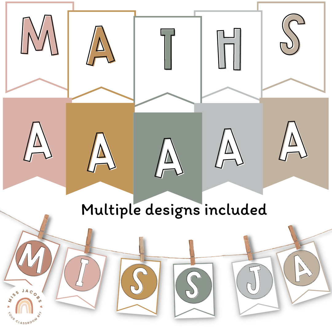 Bunting & Lettering Packs – Page 4 – Miss Jacobs Little Learners