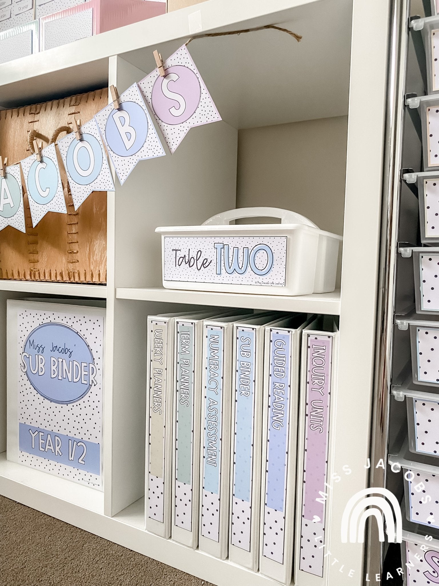 Bunting & Banners - Bulletin Board Letters - Spotty Pastel - MJLL ...