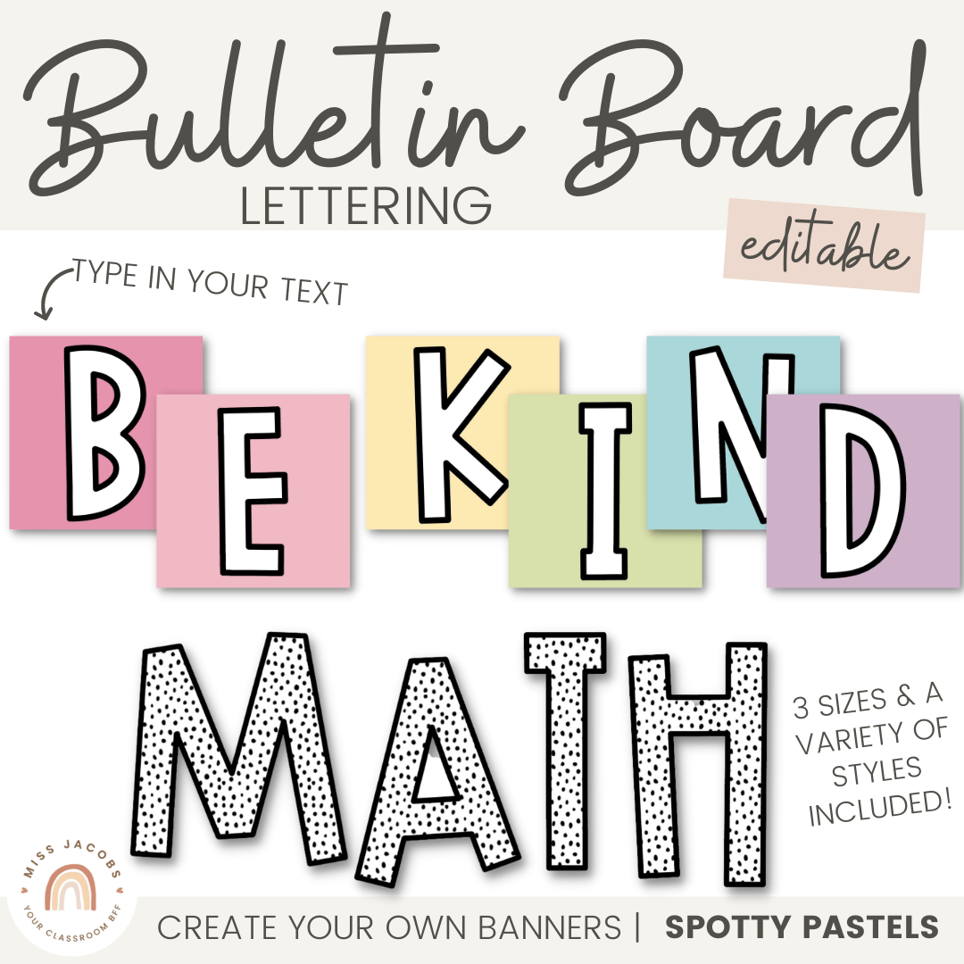 Spotty Pastels Classroom Theme - Miss Jacobs Little Learners - Miss ...