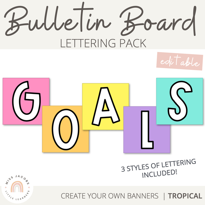 Bunting & Lettering Packs Page 2 - Miss Jacobs Little Learners