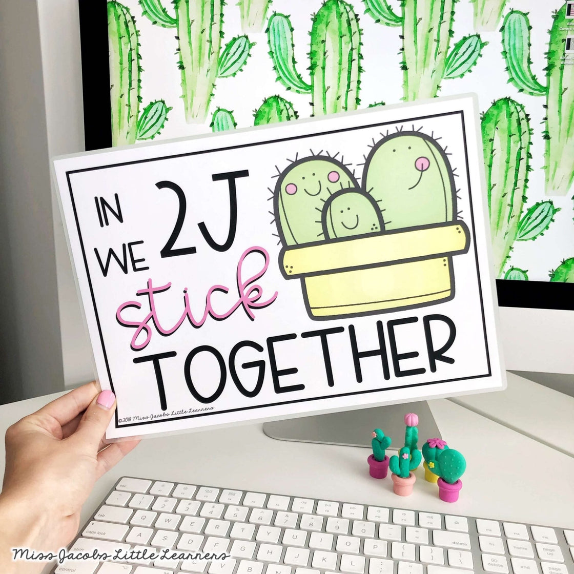 Modern Cactus Classroom Decor - Succulent Theme - Miss Jacobs – Miss ...