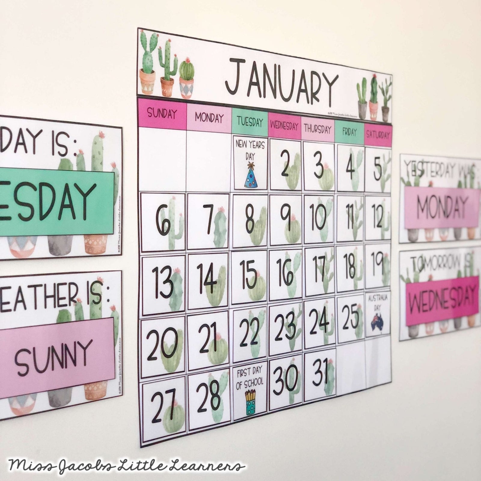 Cactus & Succulent Classroom Decor Bundle - Miss Jacobs Little Learners