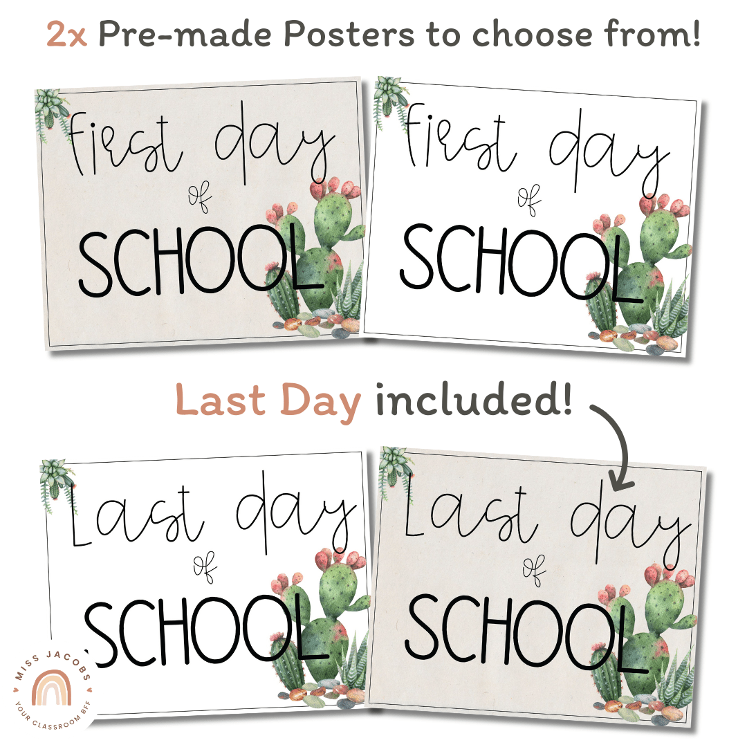 First Day of School Signs - Miss Jacobs Little Learners