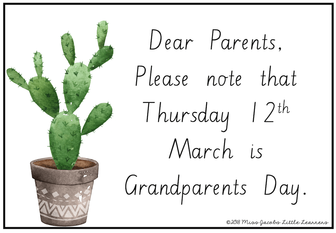 Cactus Themed Editable Classroom Posters Set