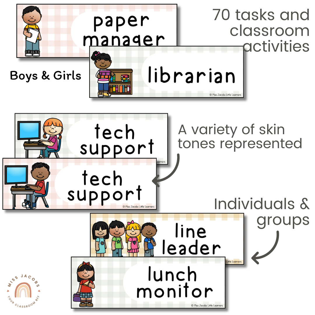 Classroom Jobs for Students - Miss Jacobs Little Learners Page 3 - Miss ...