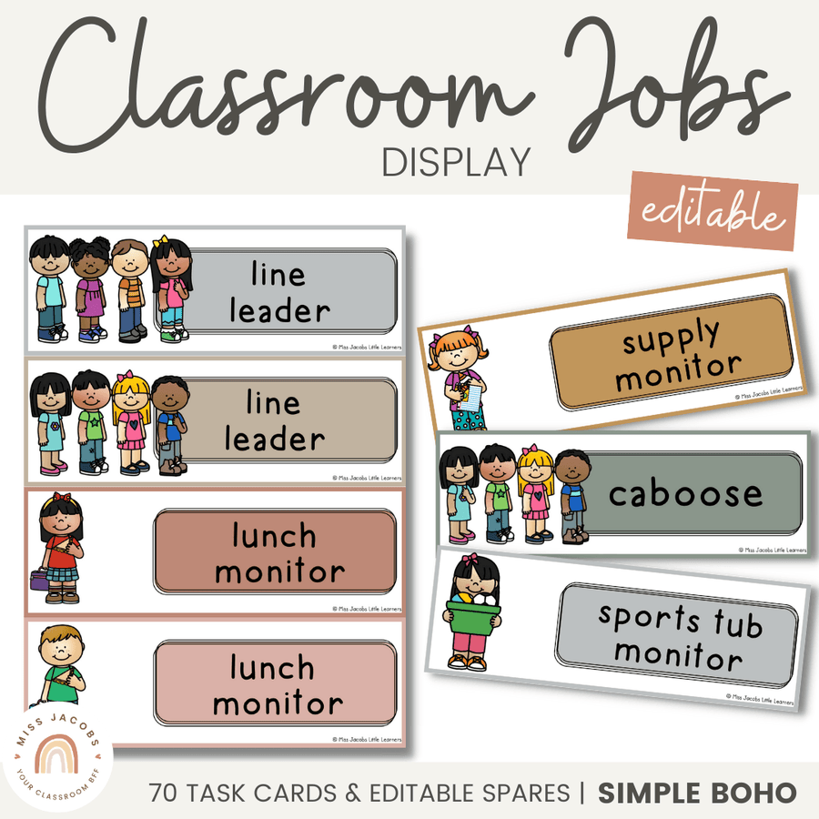 Classroom Jobs for Students - Miss Jacobs Little Learners Page 3 - Miss ...