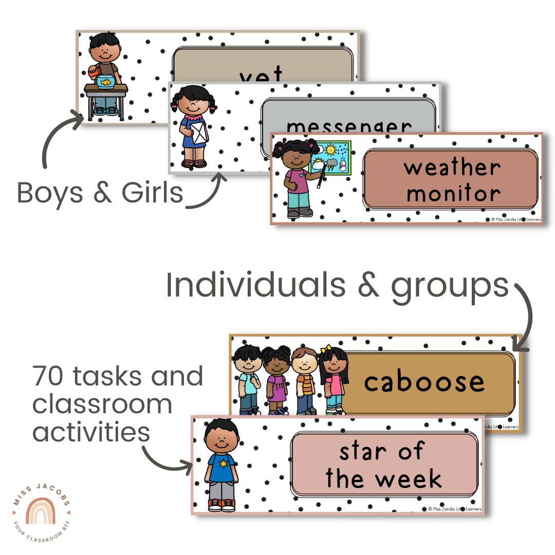 Classroom Jobs for Students - Miss Jacobs Little Learners - Miss Jacobs ...