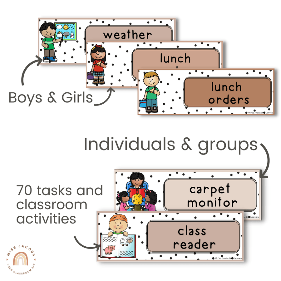 Classroom Jobs for Students - Miss Jacobs Little Learners
