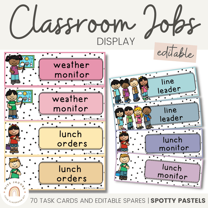 Classroom Jobs for Students - Miss Jacobs Little Learners