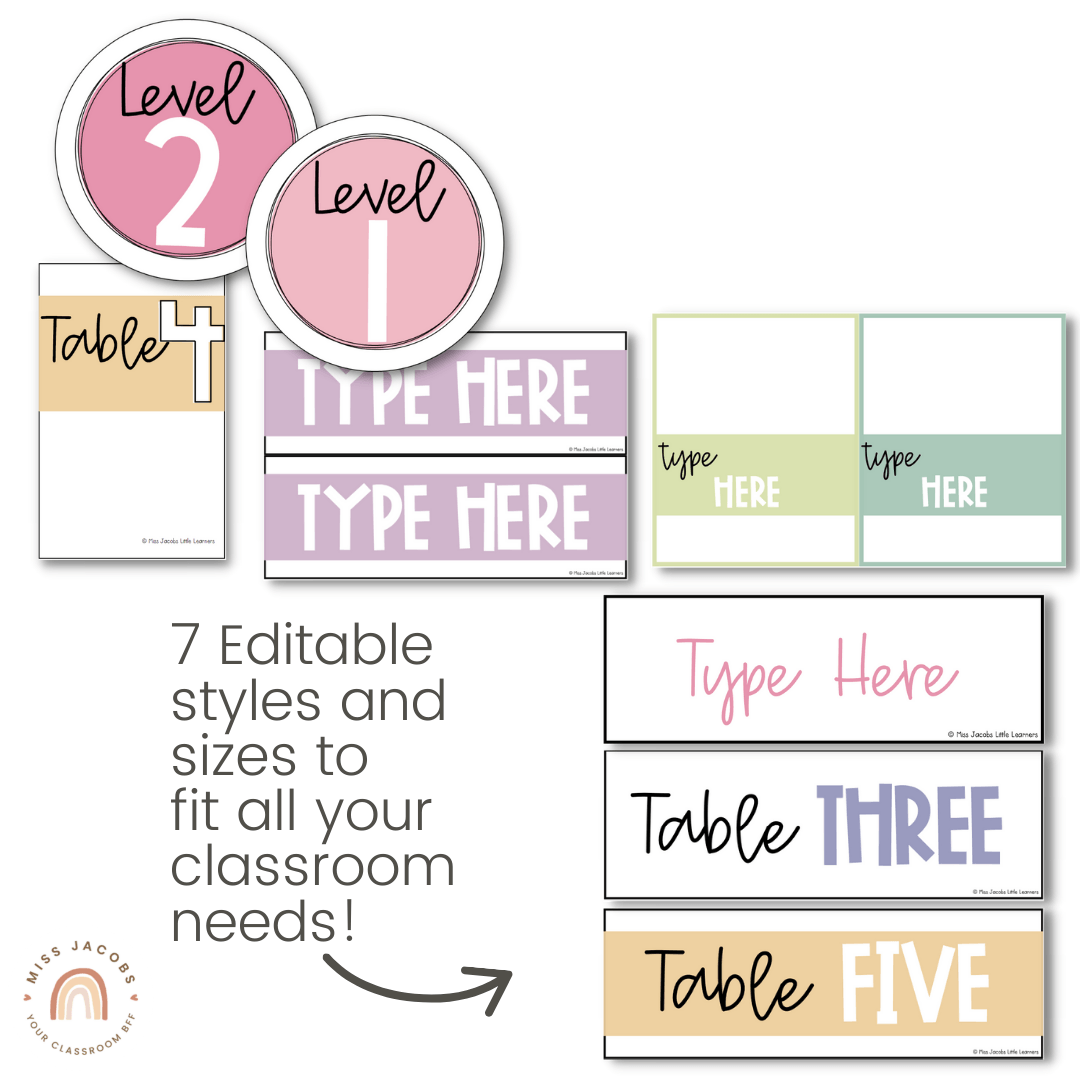 Simple Pastels Classroom Theme - Miss Jacobs Little Learners - Miss ...