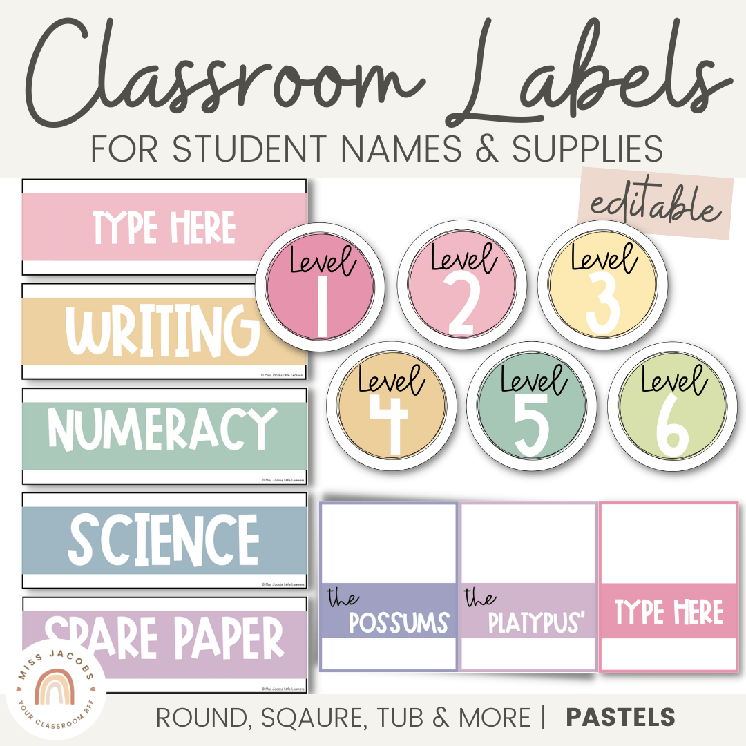Simple Pastels Classroom Theme - Miss Jacobs Little Learners - Miss ...