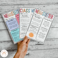 Simple Brights Classroom Newsletter Templates – Miss Jacobs Little Learners