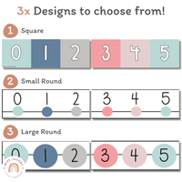 Number Line - Rainbow Calm Colors Decor – Miss Jacobs Little Learners