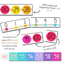 Number Line - Bright Theme - Miss Jacobs