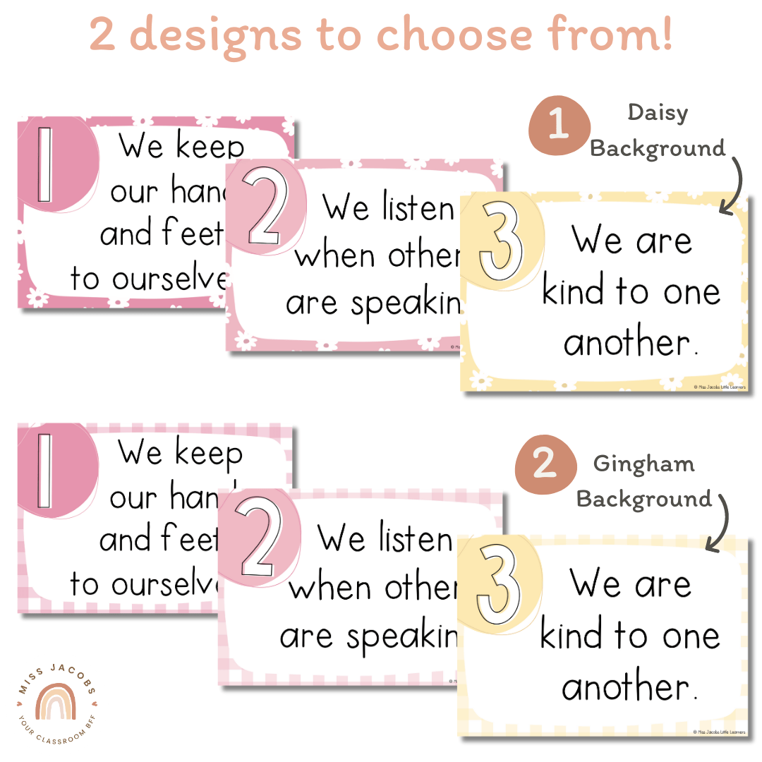 Classroom Rules Poster - Miss Jacobs Little Learners - Miss Jacobs ...