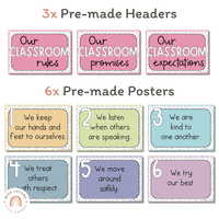 Spotty Pastels Classroom Rules Posters - Default Title - Miss Jacobs ...