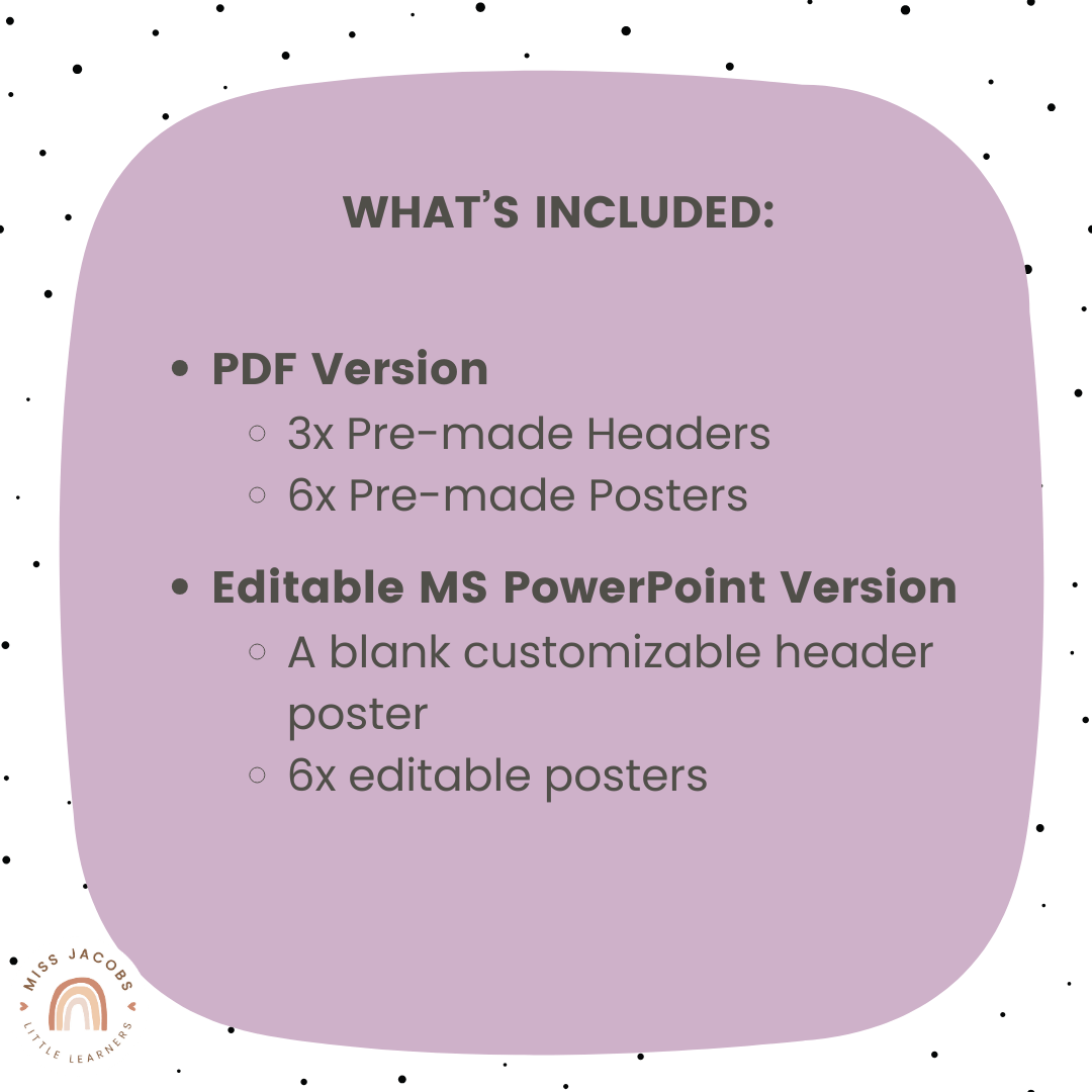 Spotty Pastels Classroom Rules Posters - Default Title - Miss Jacobs ...