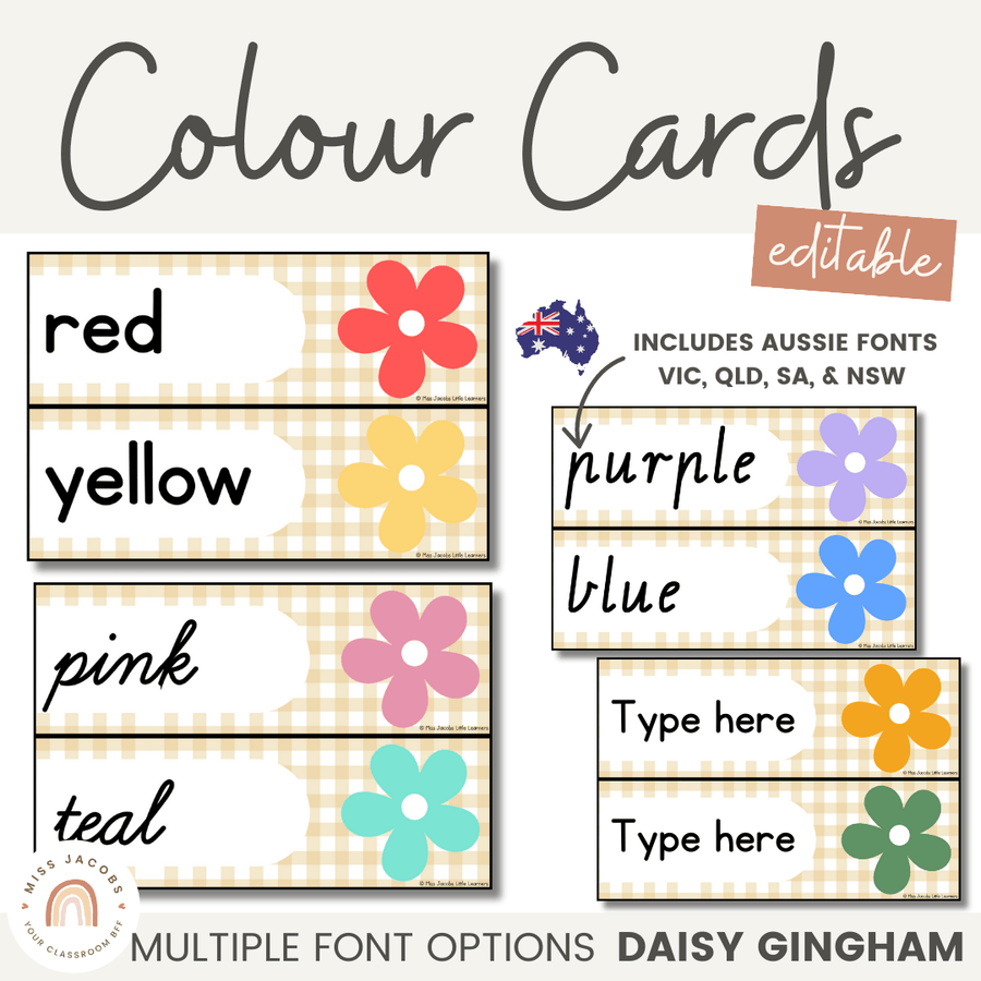 Daisy Gingham Neutrals Theme - Miss Jacobs Little Learners Page 2 ...