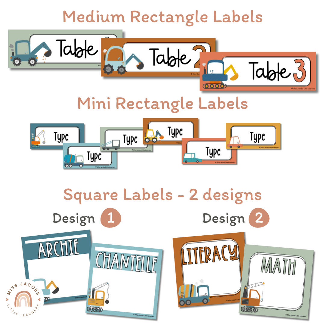 Classroom Labels Bundle (Student Name Tags, Posters & Door Display)