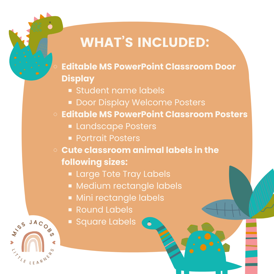 Classroom Labels Bundle (Student Name Tags, Posters & Door Display)