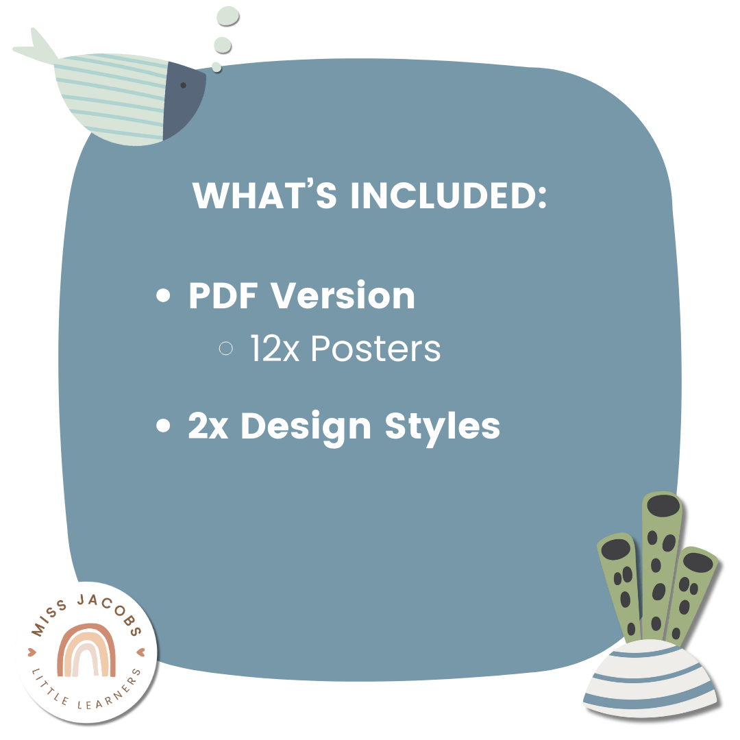 Amazing Work Coming Soon Posters - Cute Sea Life Classroom Decor