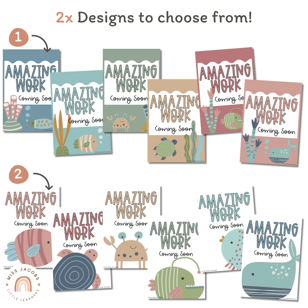 Cute Sea Life Amazing Work Coming Soon Posters - Default Title - Miss ...