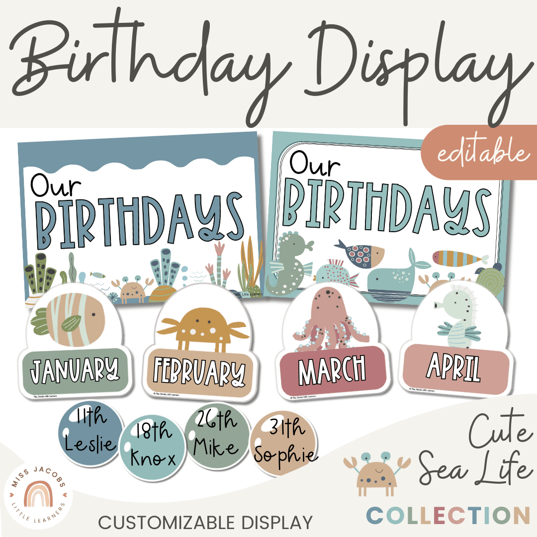 Classroom Birthday Displays - Miss Jacobs Little Learners