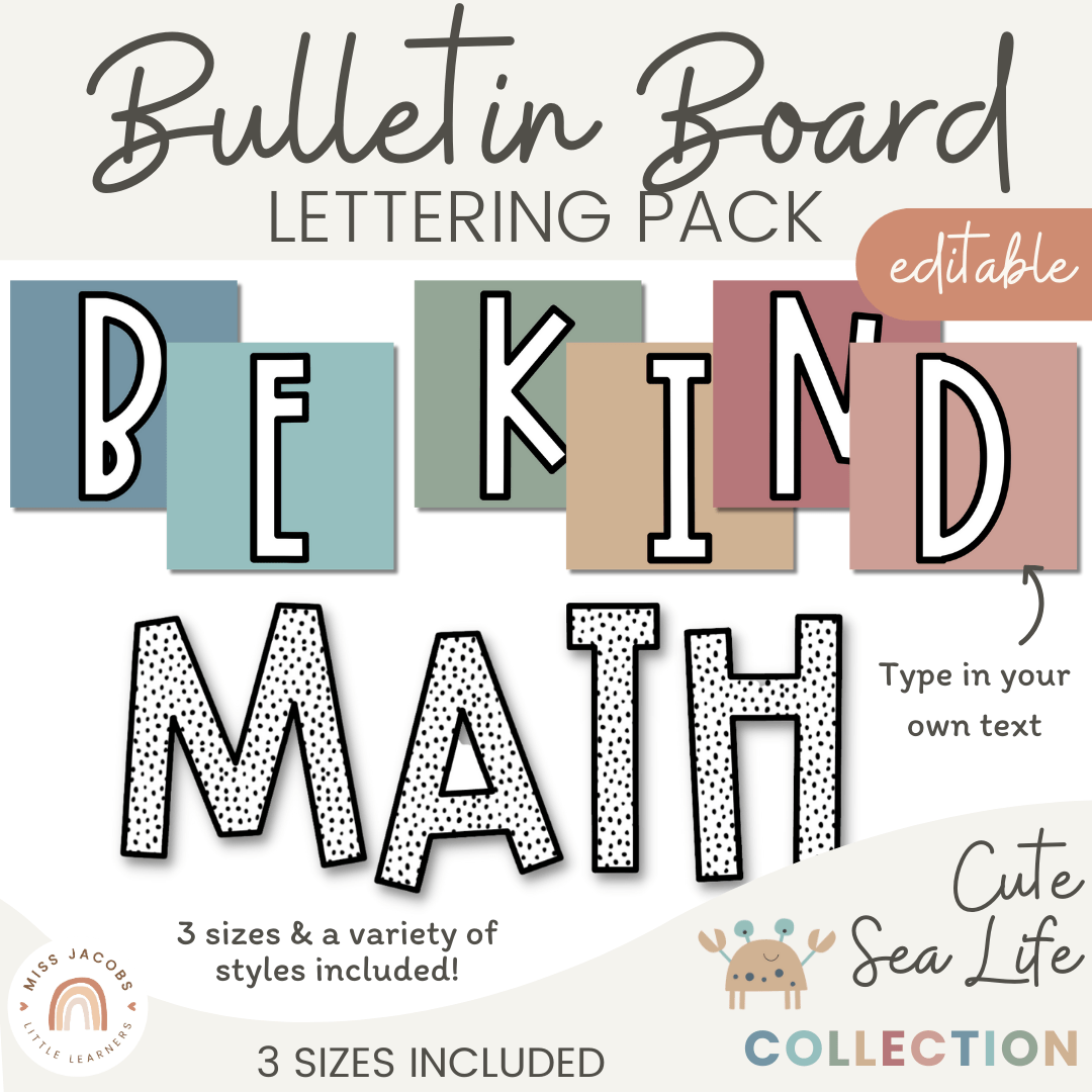 Cute Sea Life Classroom Collection - Miss Jacobs Little Learners - Miss ...