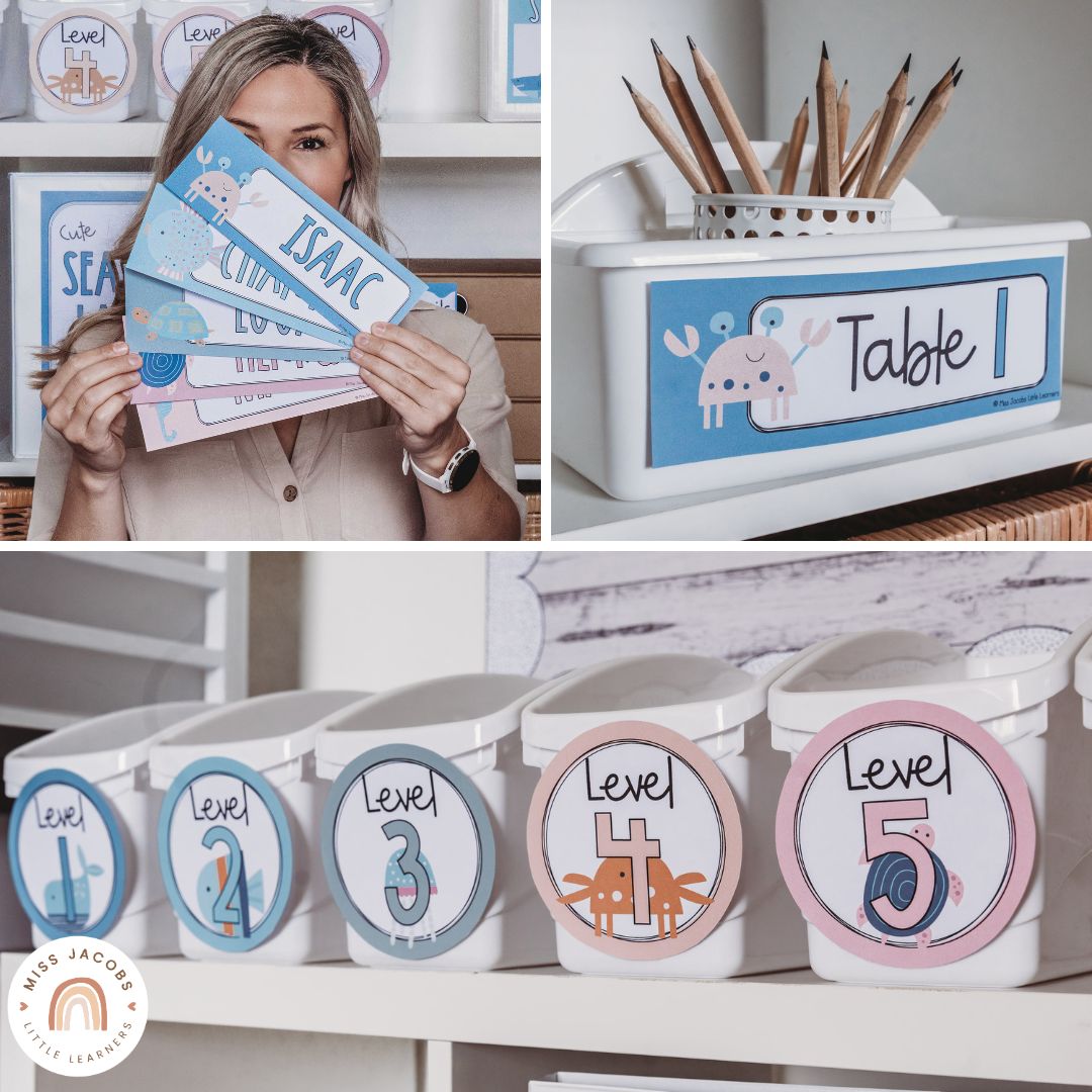 Cute Sea Life Classroom Decor - Ocean Theme - Miss Jacobs