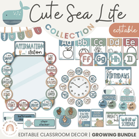 Cute Sea Life Classroom Decor Bundle - Default Title - Miss Jacobs ...