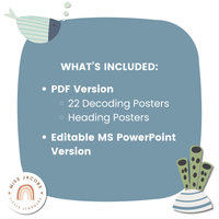 Cute Sea Life Decoding Reading Strategies Posters