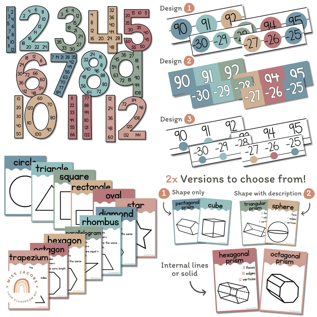 Cute Sea Life Math Posters Bundle - Default Title - Miss Jacobs Little ...
