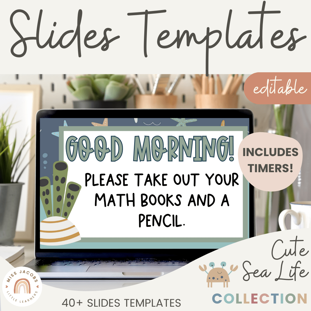 Google Morning Slides & PowerPoint Templates - Cute Sea Life