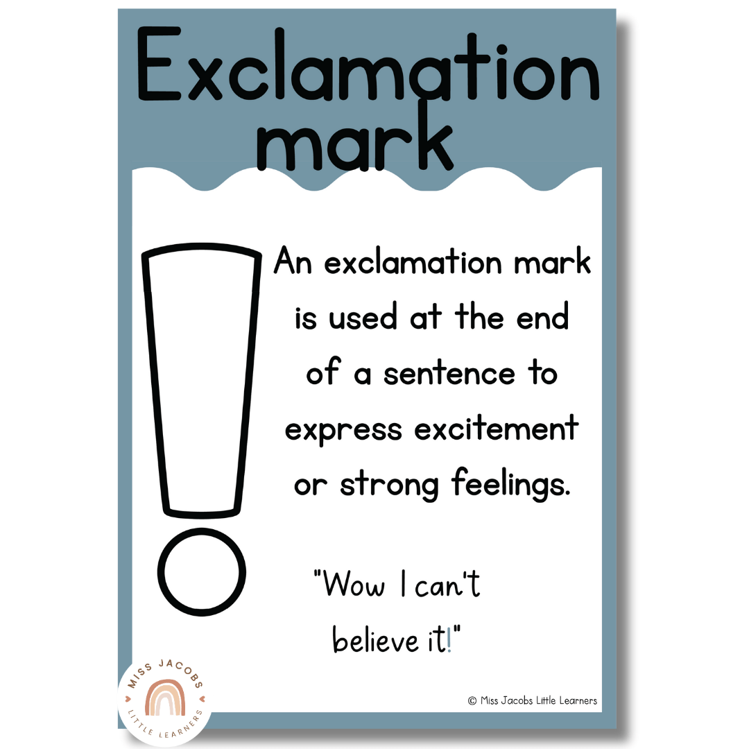 Punctuation Posters - Cute Sea Life Classroom Decor - Default Title