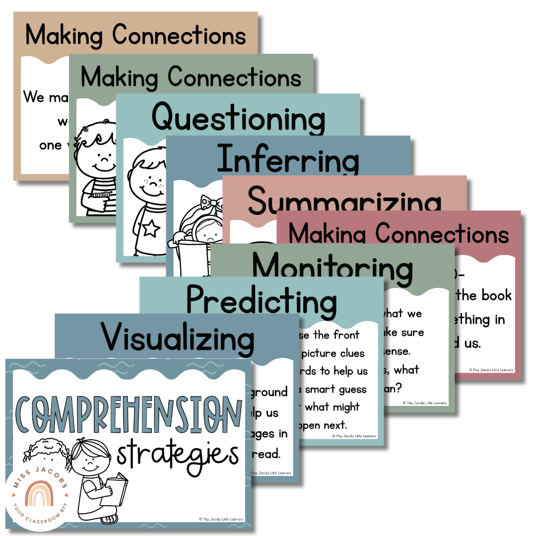 Cute Sea Life Reading Comprehension Strategies Posters - Miss Jacobs ...