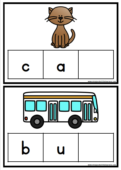 CVC Word Game {Write & Wipe}