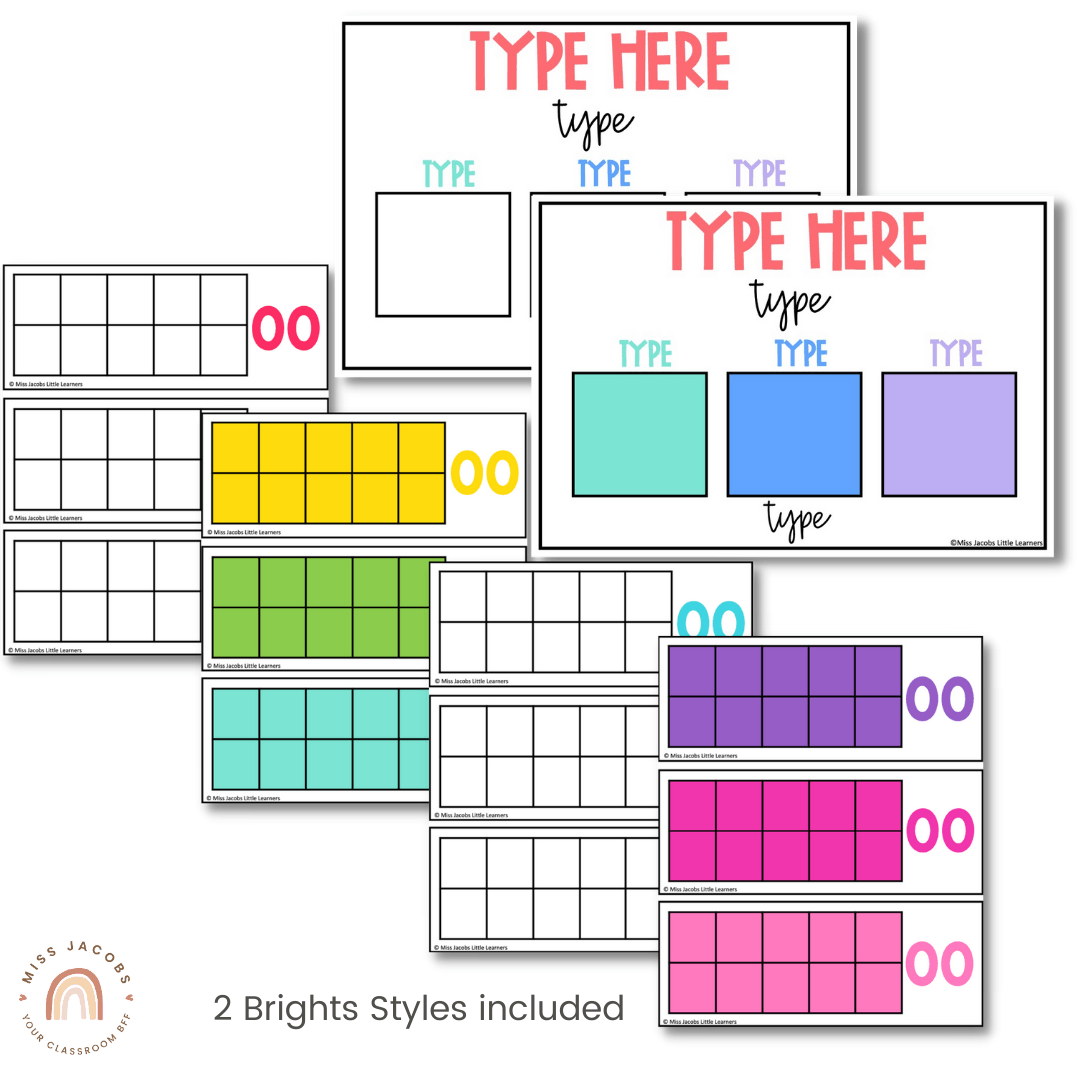 Days at School Tally | BRIGHTS CLASSROOM DECOR