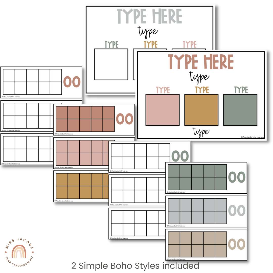 Simple Boho Classroom Theme Page 2 - Miss Jacobs Little Learners