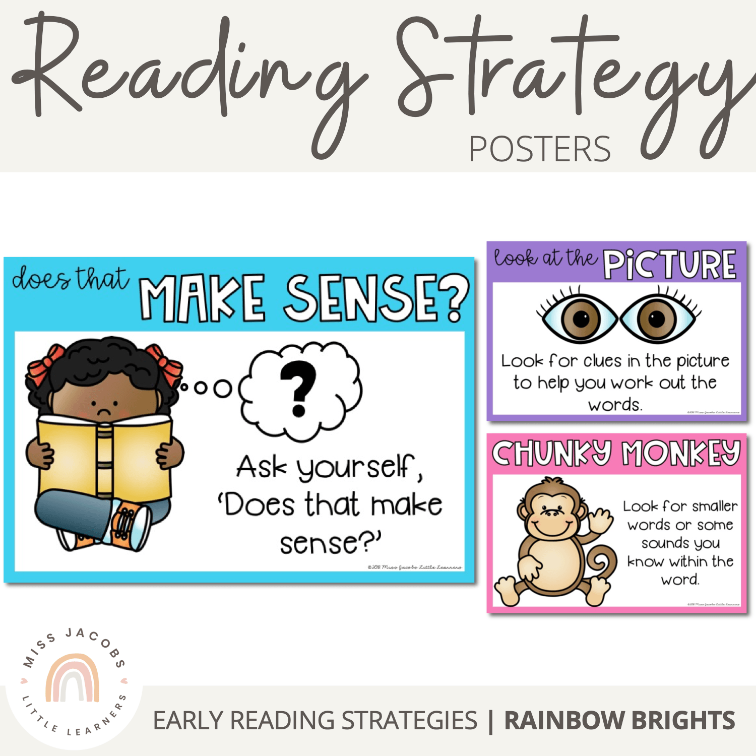 Decoding Reading Strategies - including Animal Beanie Baby Strategies