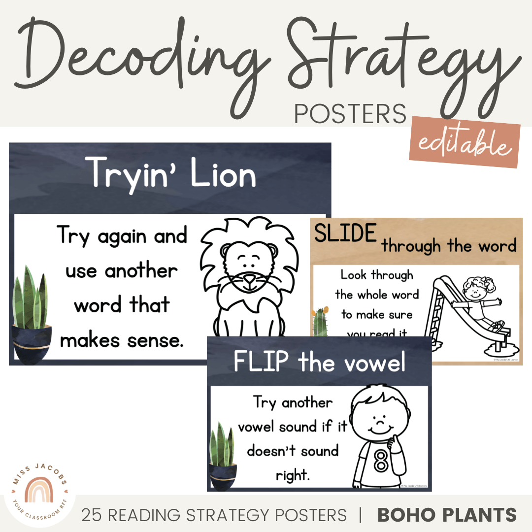 Boho Plants Classroom Collection - Miss Jacobs Little Learners Page 3 ...