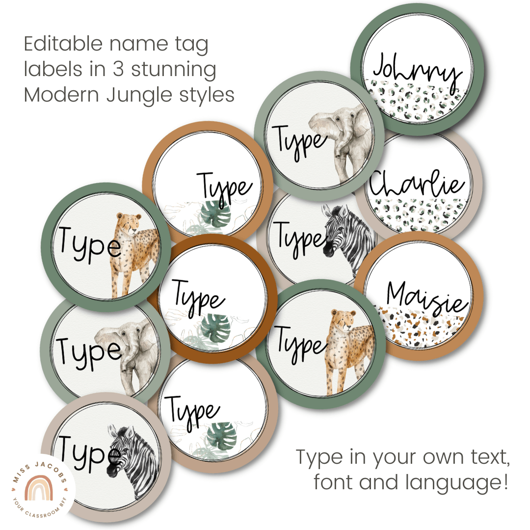 Door Display - Modern Jungle Classroom Decor