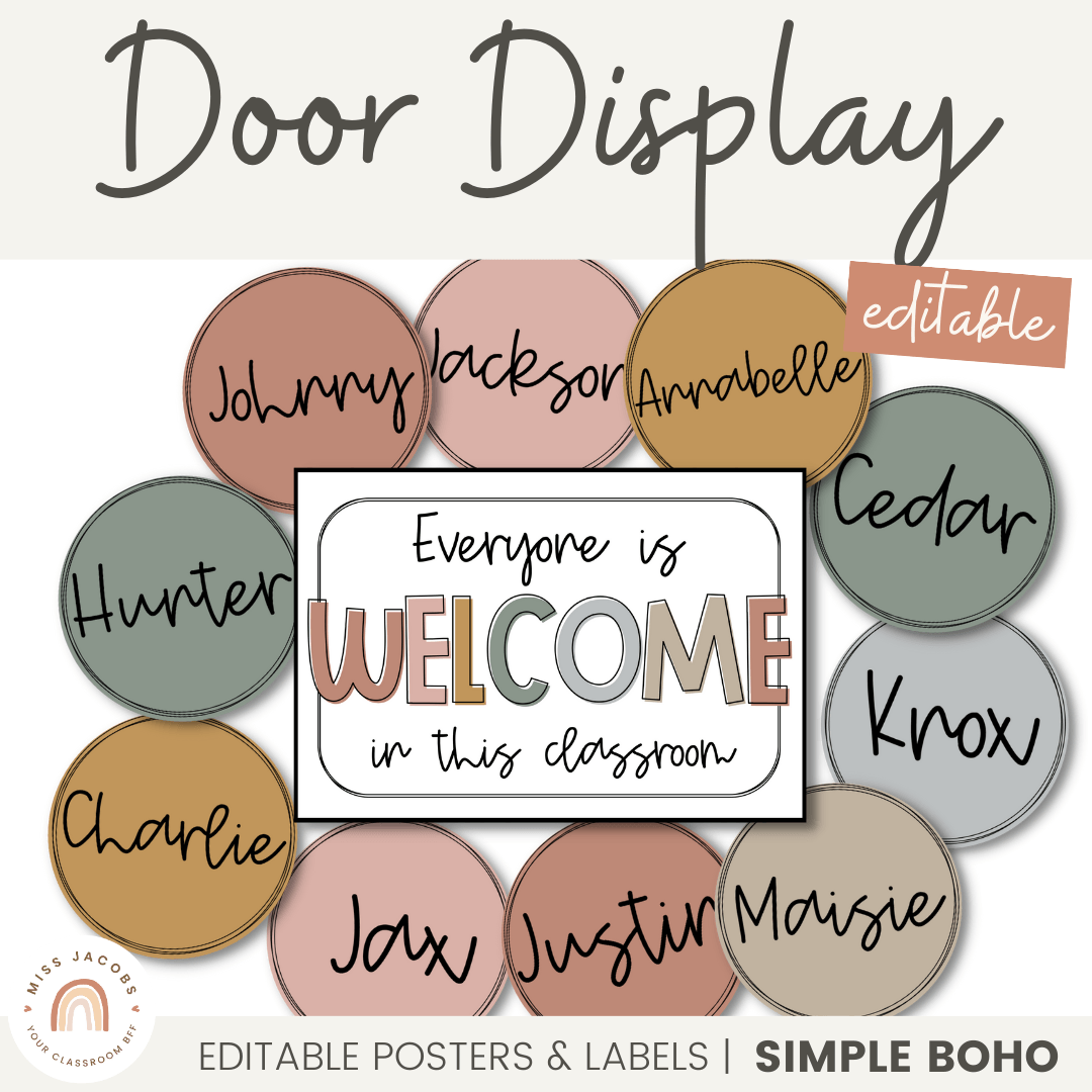 Simply Boho Classroom Decor Page 3 - Miss Jacobs Little Learners