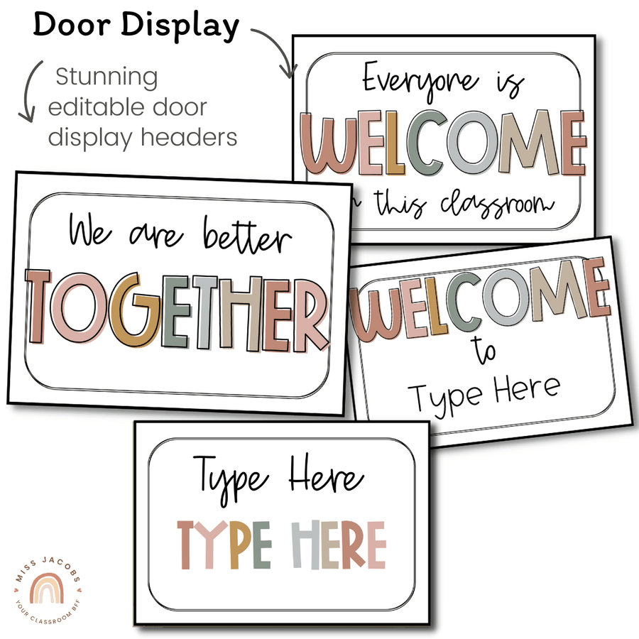 Simply Boho Classroom Decor Page 3 - Miss Jacobs Little Learners